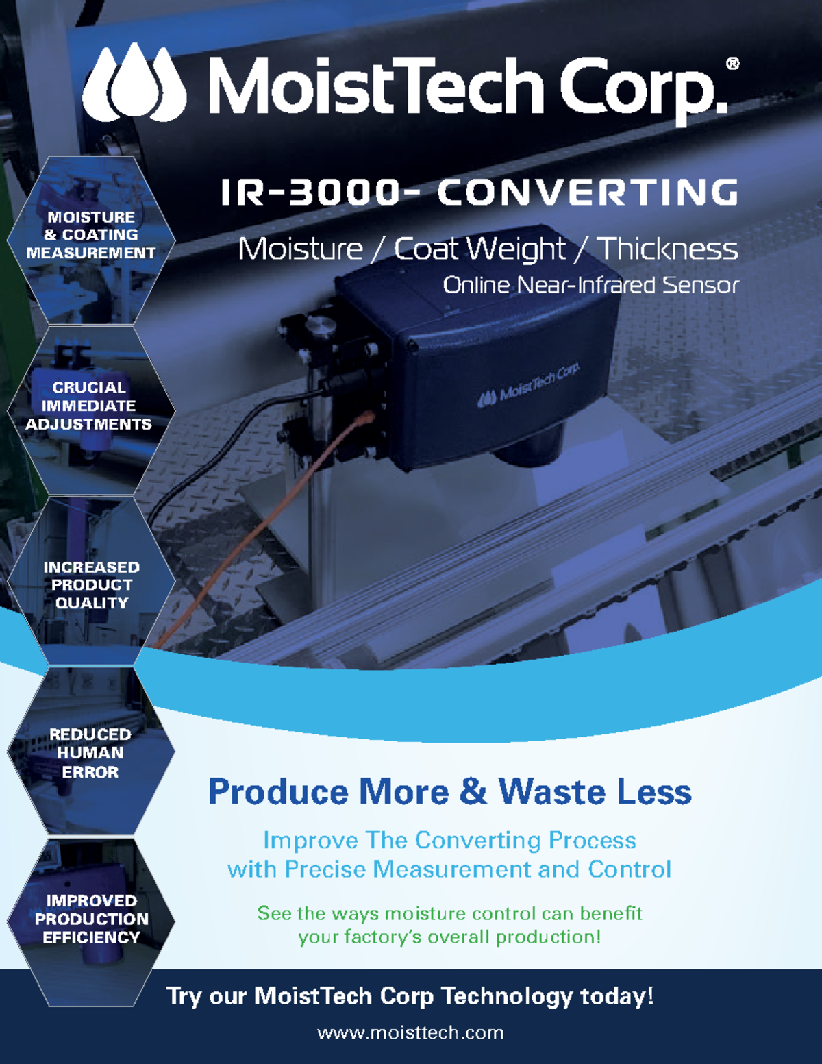 Moist Tech IR3000 Converting Brochure 2023 - Produce More & Waste Less Improve The Converting ...