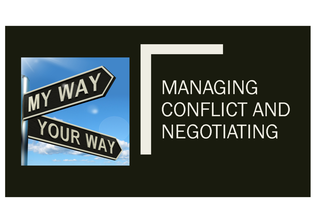HRM 203 Jul 2022 SU5 PN - MANAGING CONFLICT AND NEGOTIATING Learning ...