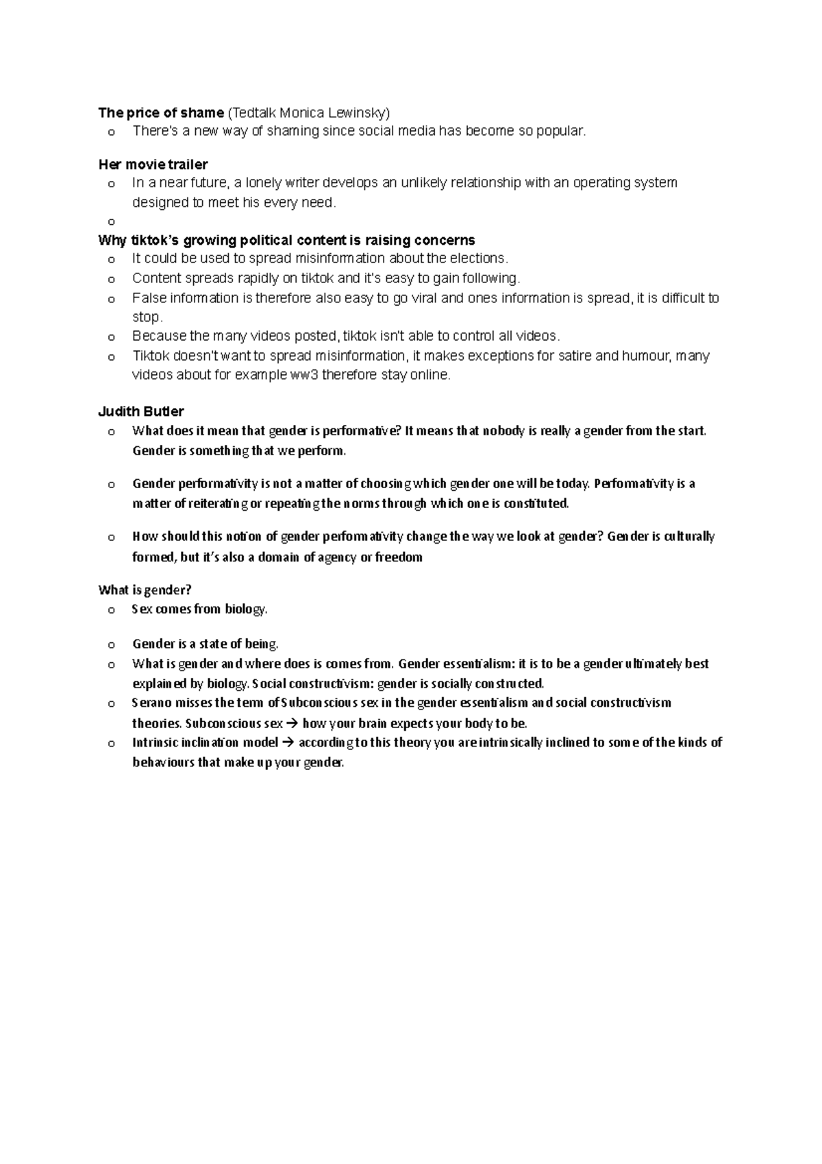 Aantekeningen videos en artikelen - The price of shame (Tedtalk Monica ...