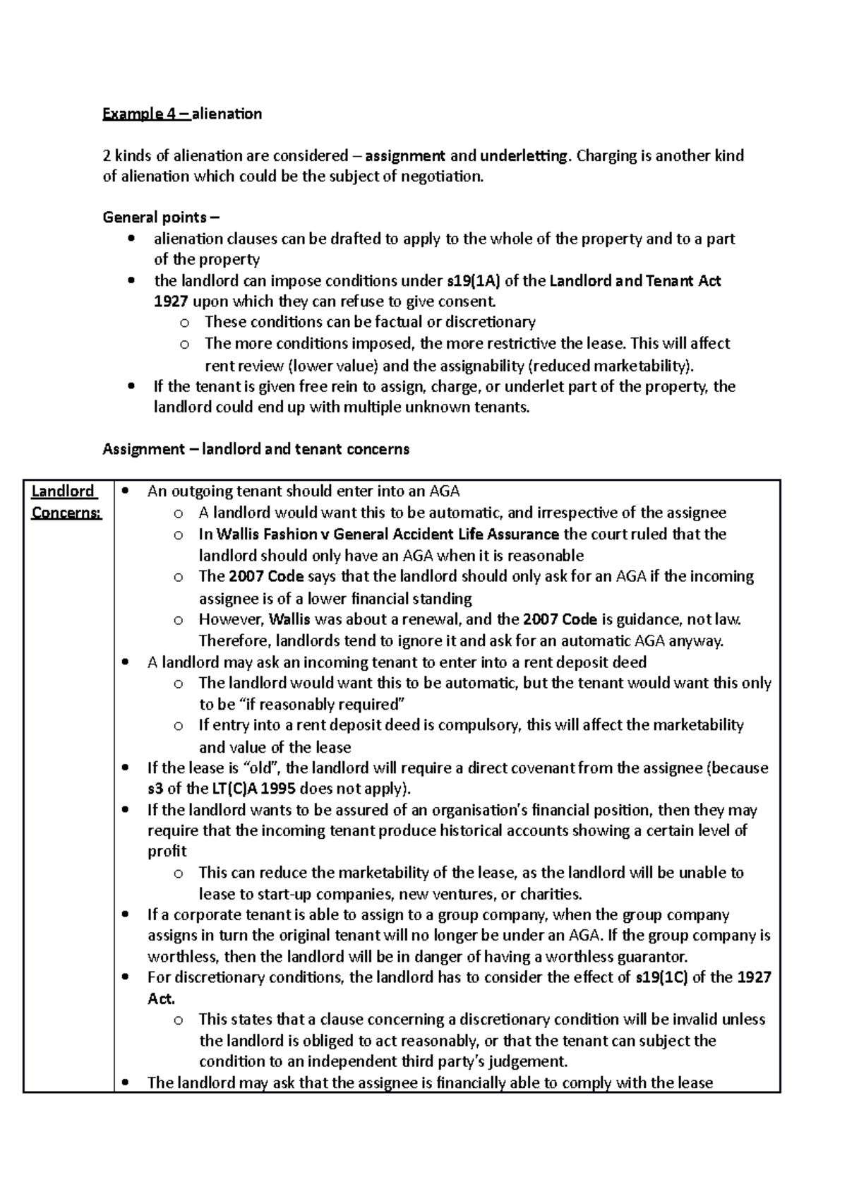 Cl 5- drafting and negotiating - alienation - Example 4 – alienation 2 ...
