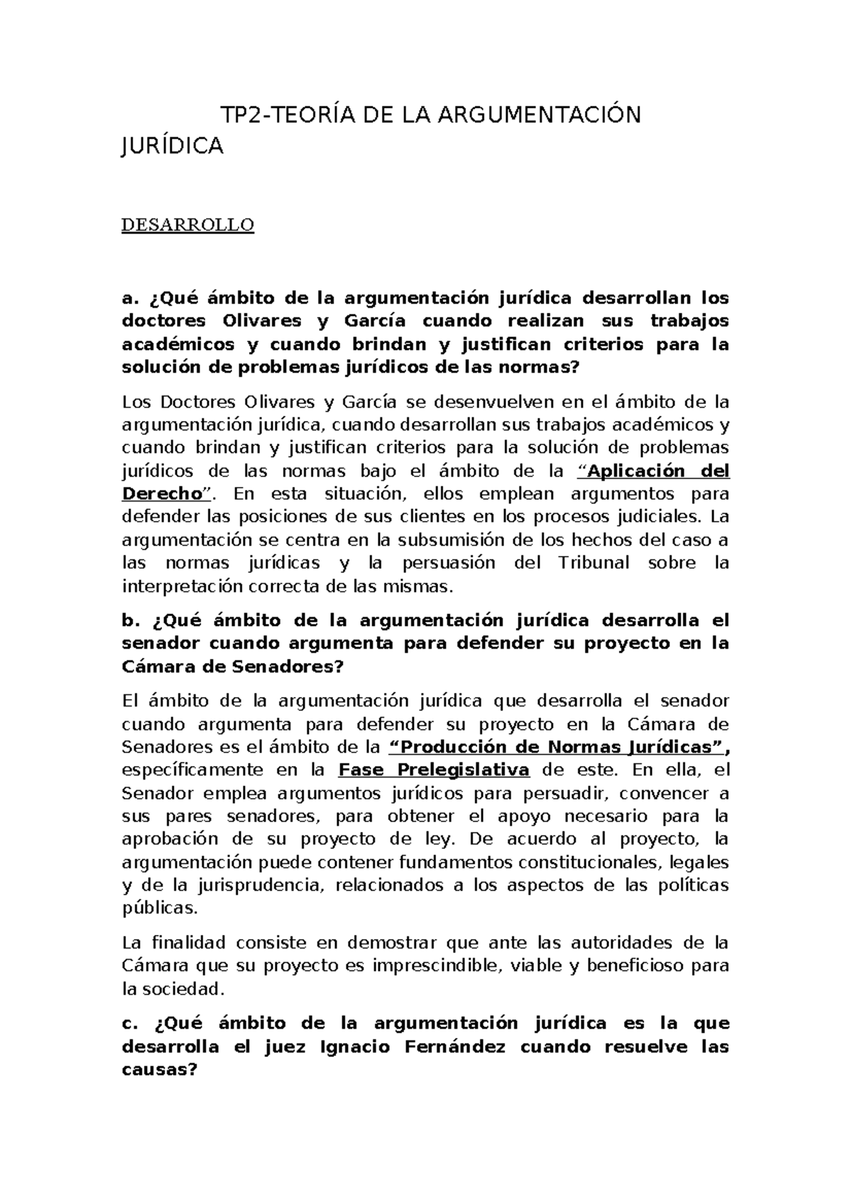 TP2- Teoría de la Argumentación 100%- Ejemplo - TP2-TEORÍA DE LA ...