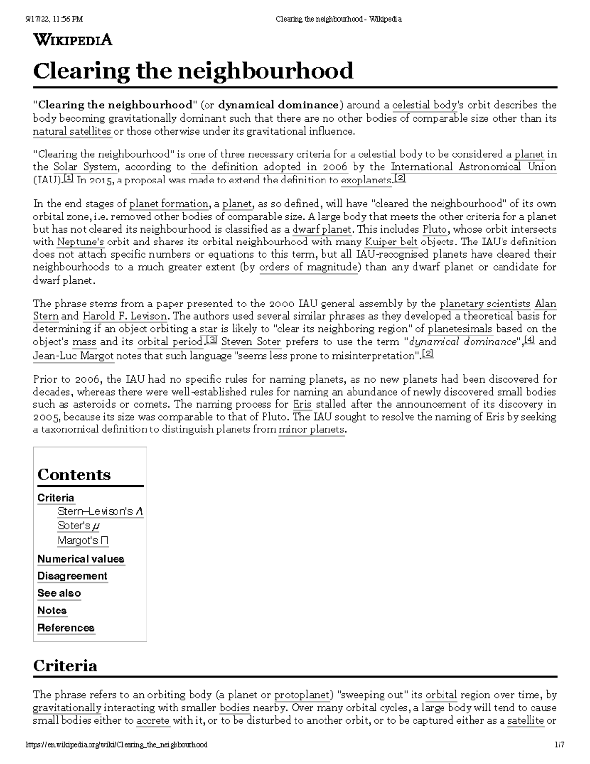 Clearing the neighbourhood - Wikipedia - Clearing the neighbourhood ...