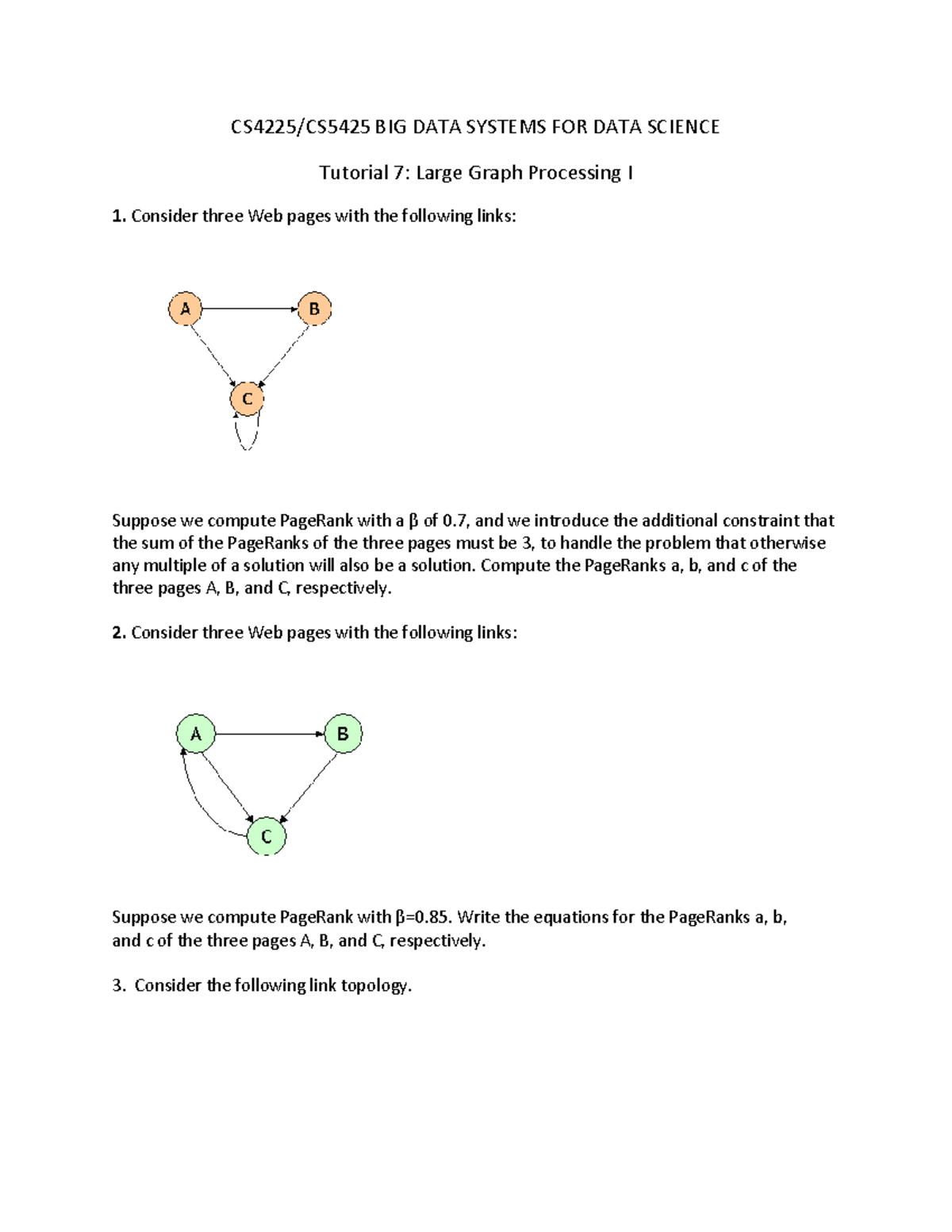 Tutorial 7 - CS4225/CS5425 BIG DATA SYSTEMS FOR DATA SCIENCE Tutorial 7 ...