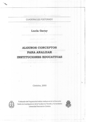 Resumen de texto de Lucía Garay - Studocu