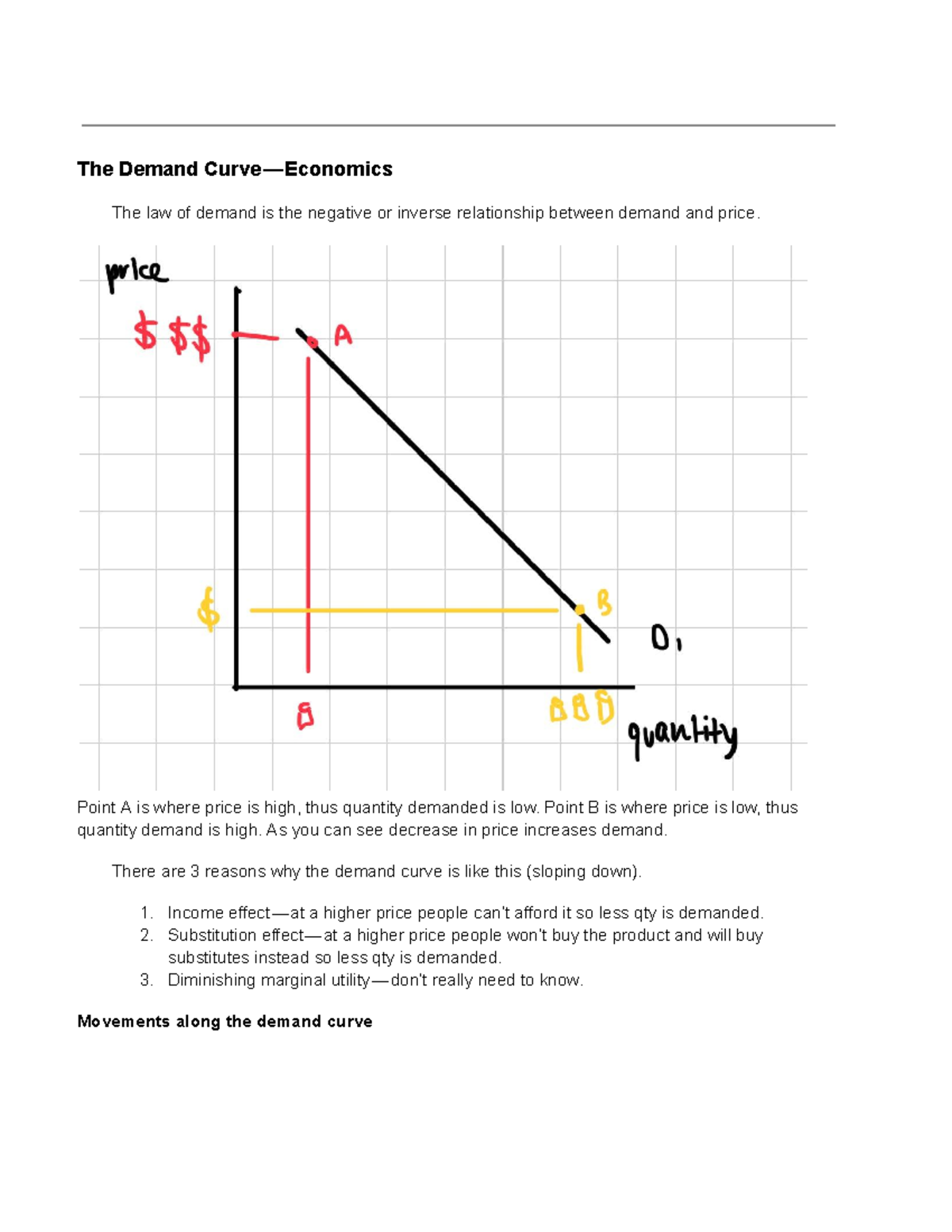 The Demand Curve — Economics - The Demand Curve — Economics The law of ...