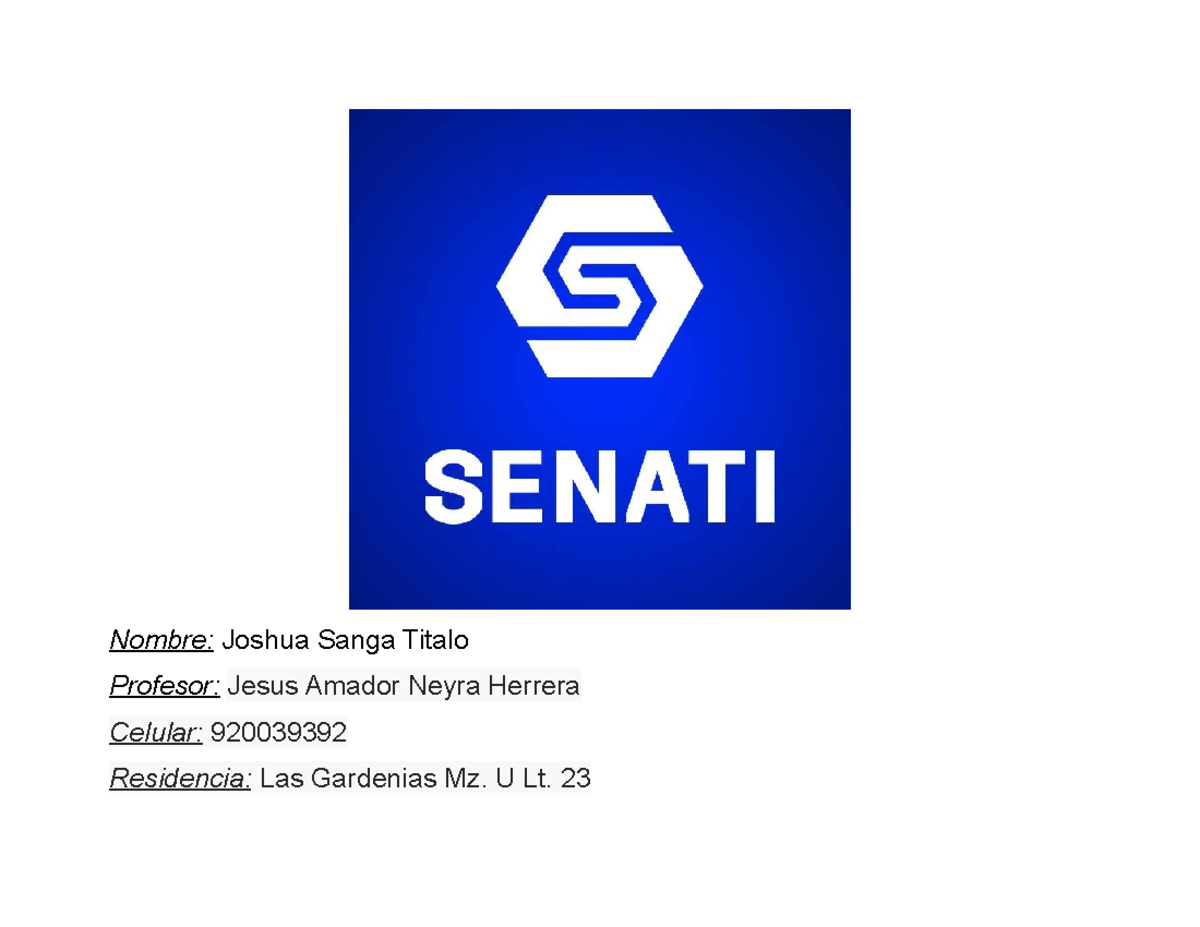 Actividad entregable 1 Calidad Total - Nombre: Joshua Sanga Titalo ...