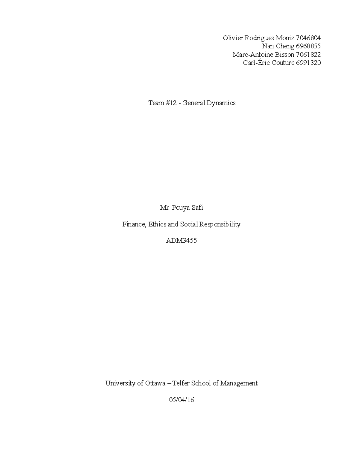 Project - nteo - Olivier Rodrigues Moniz 7046804 Nan Cheng 6968855 Marc ...