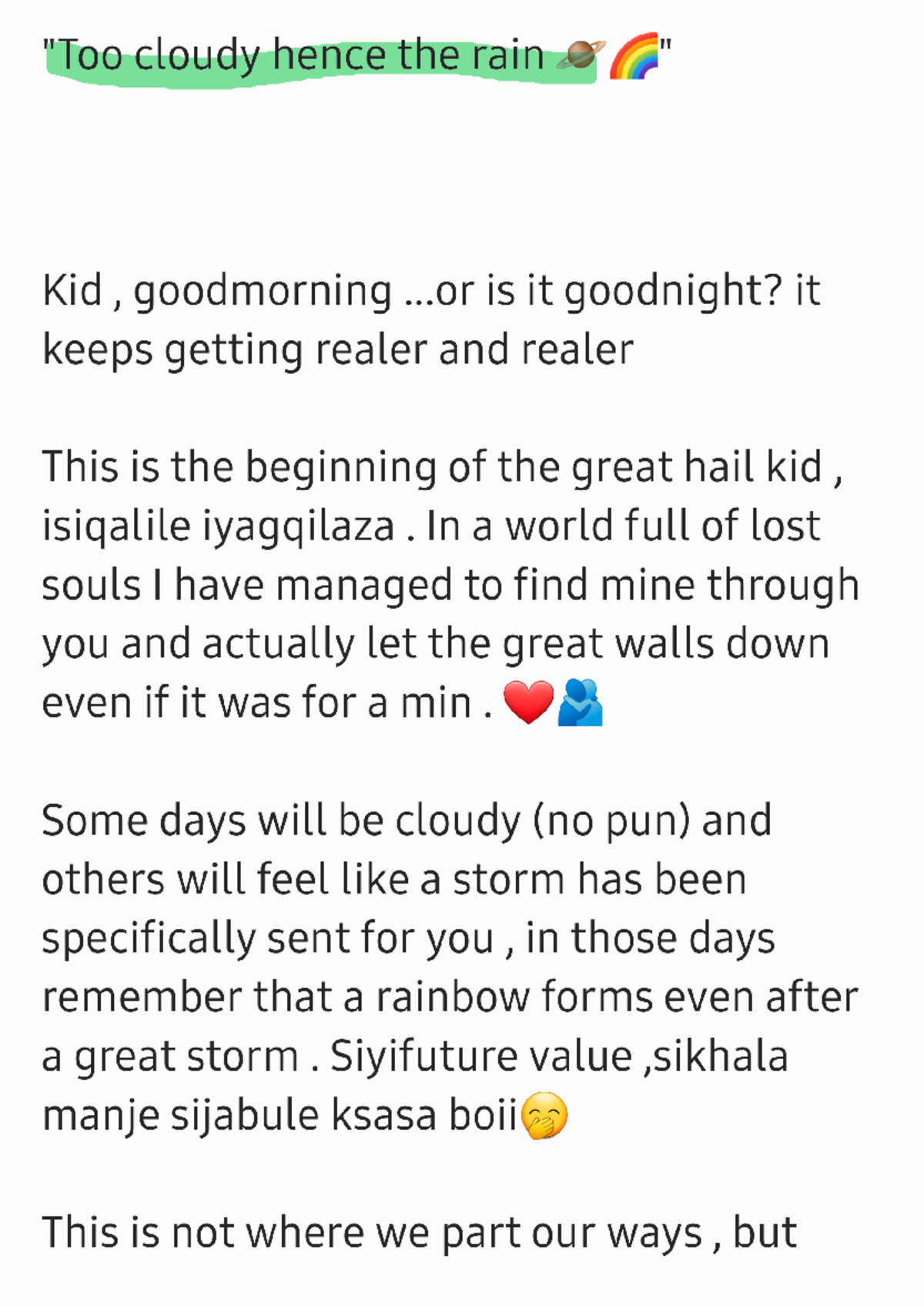 Lettersto Cloudy - Letters an unstable soul sent to the one who holds ...