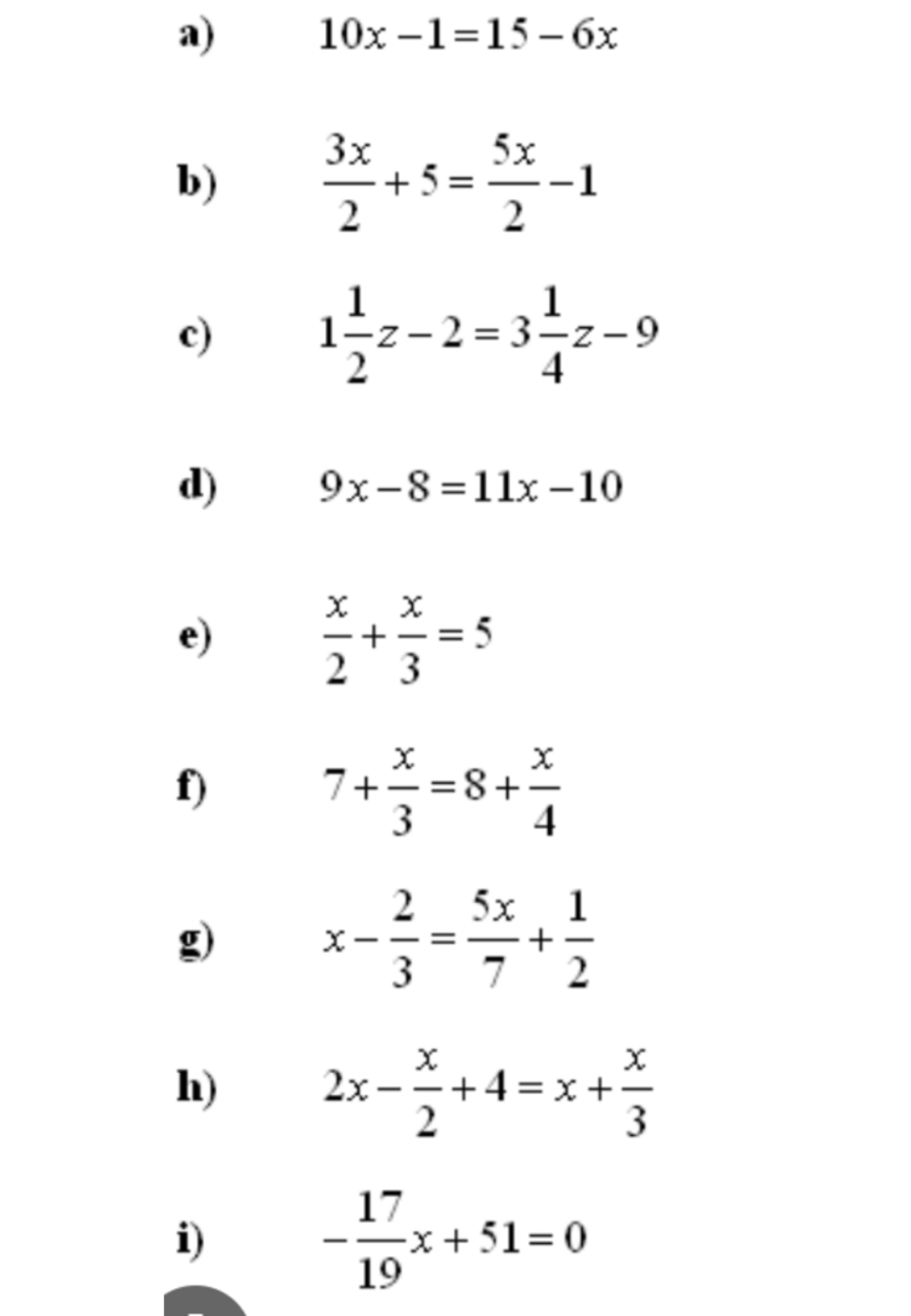 Math linear equations workout 1 - Principles Of Mathematics رياضيات ...