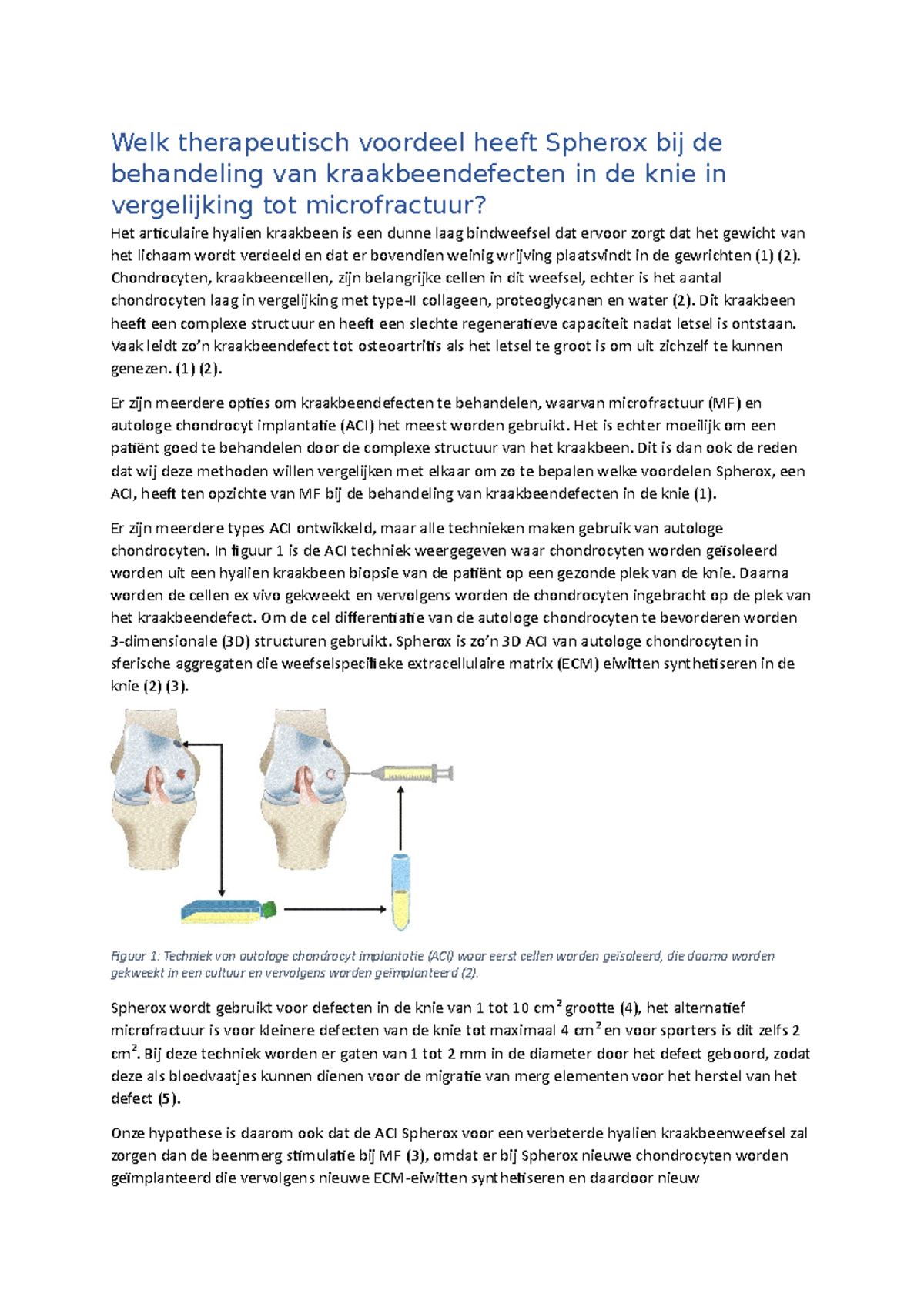 Welk therapeutisch voordeel heeft Spherox bij de behandeling van ...