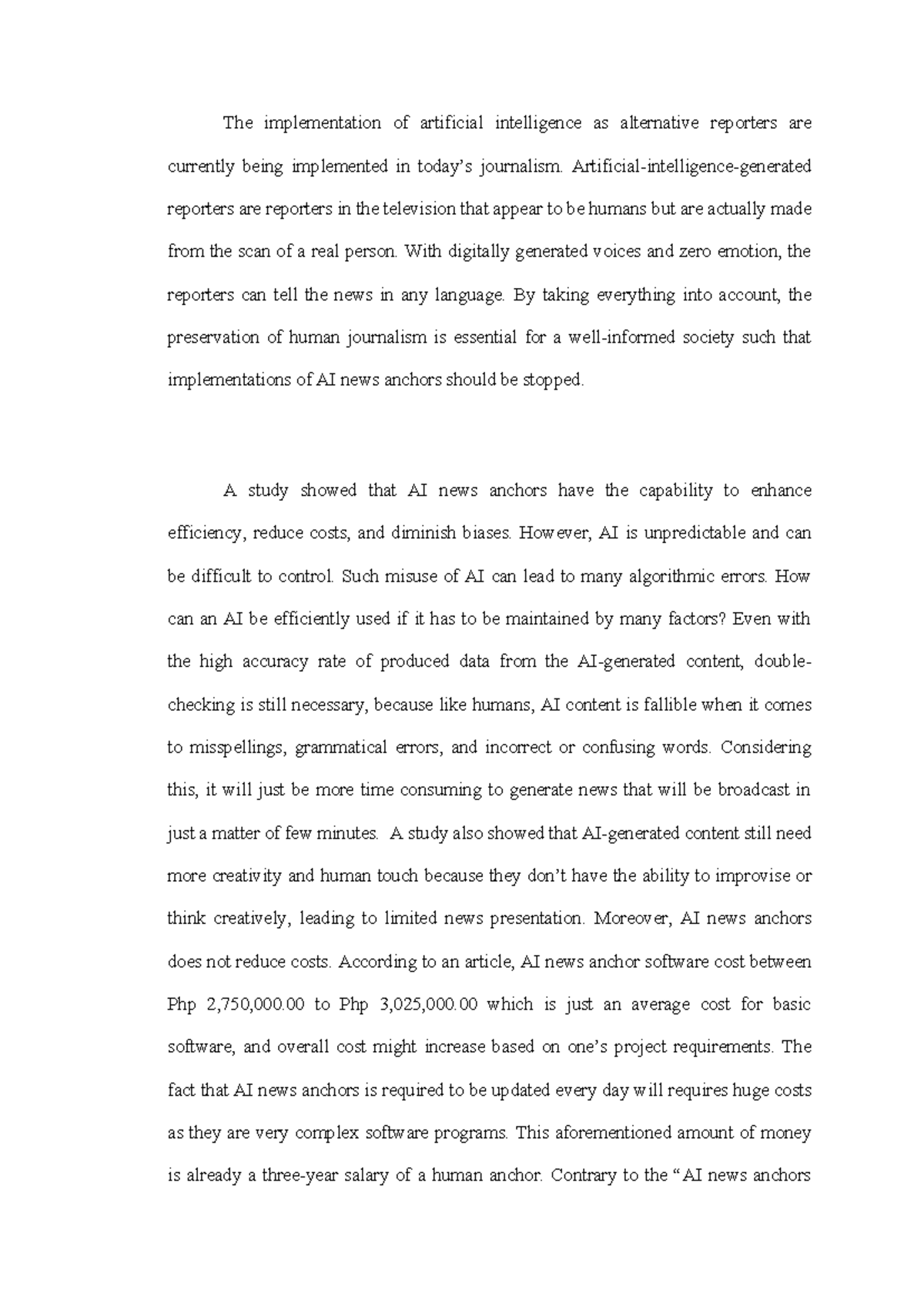 Position- Paper-1 - The implementation of artificial intelligence as ...