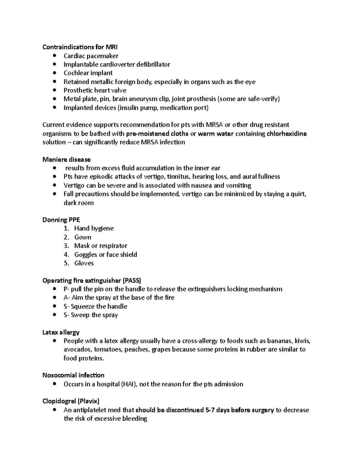 Nclex study- helps with GI, Cardiac - Contraindications for MRI Cardiac ...