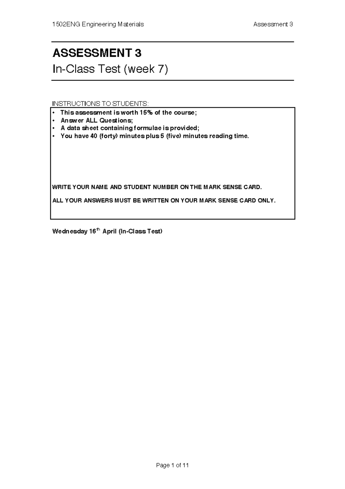 Sample/practice exam 2014, questions - 1502ENG Engineering Materials ...