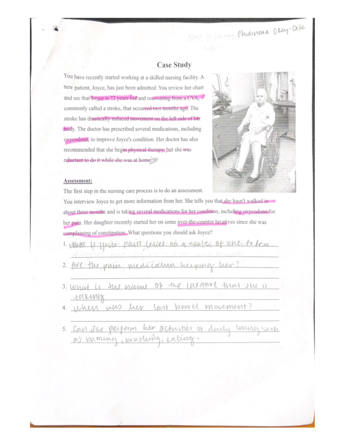 Joyce Case study - 202 - Studocu