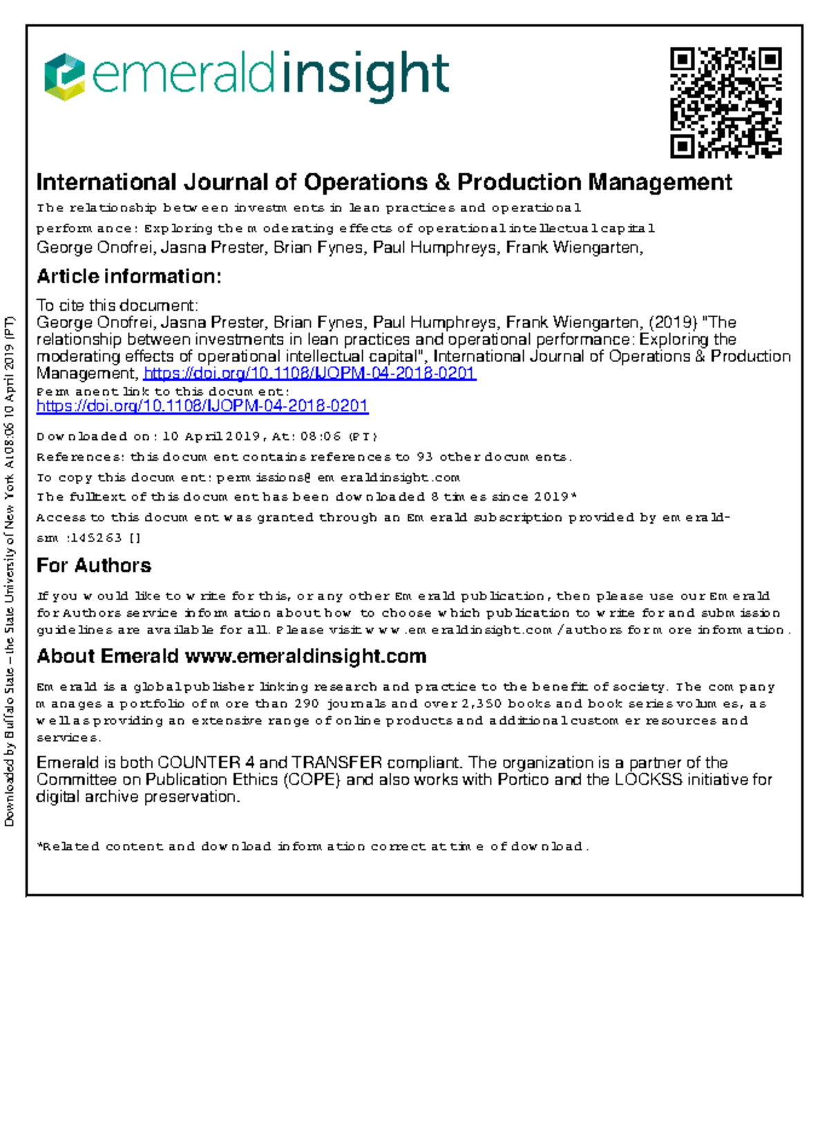 Jurnal 4 lean - International Journal of Operations & Production ...
