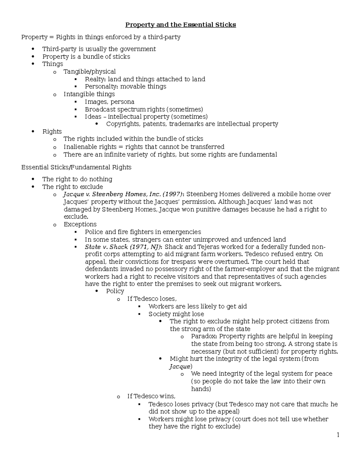 Stake Property Outline - Property and the Essential Sticks Property ...