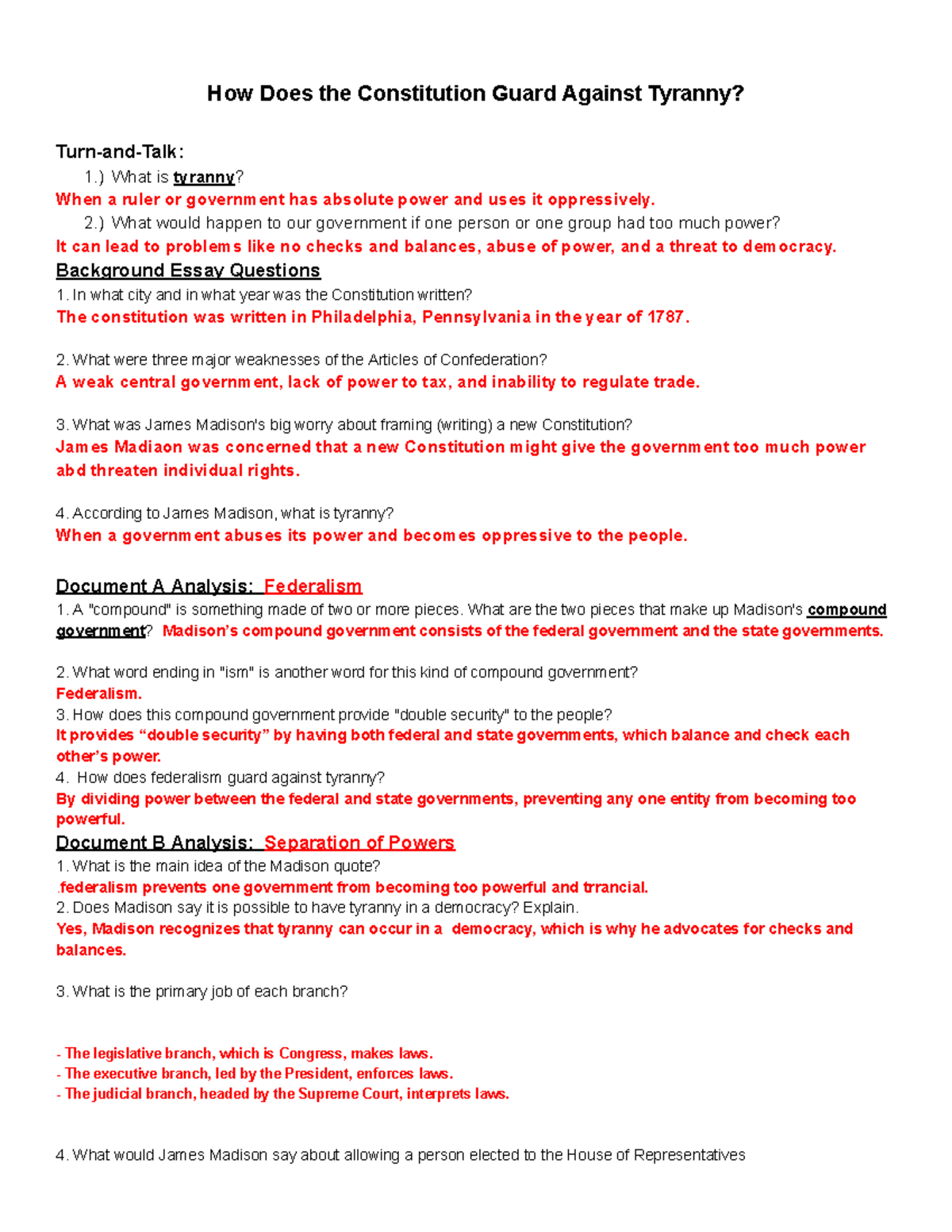 Copy of 3.2 - Mini-Q Questions Only - How Does the Constitution Guard ...
