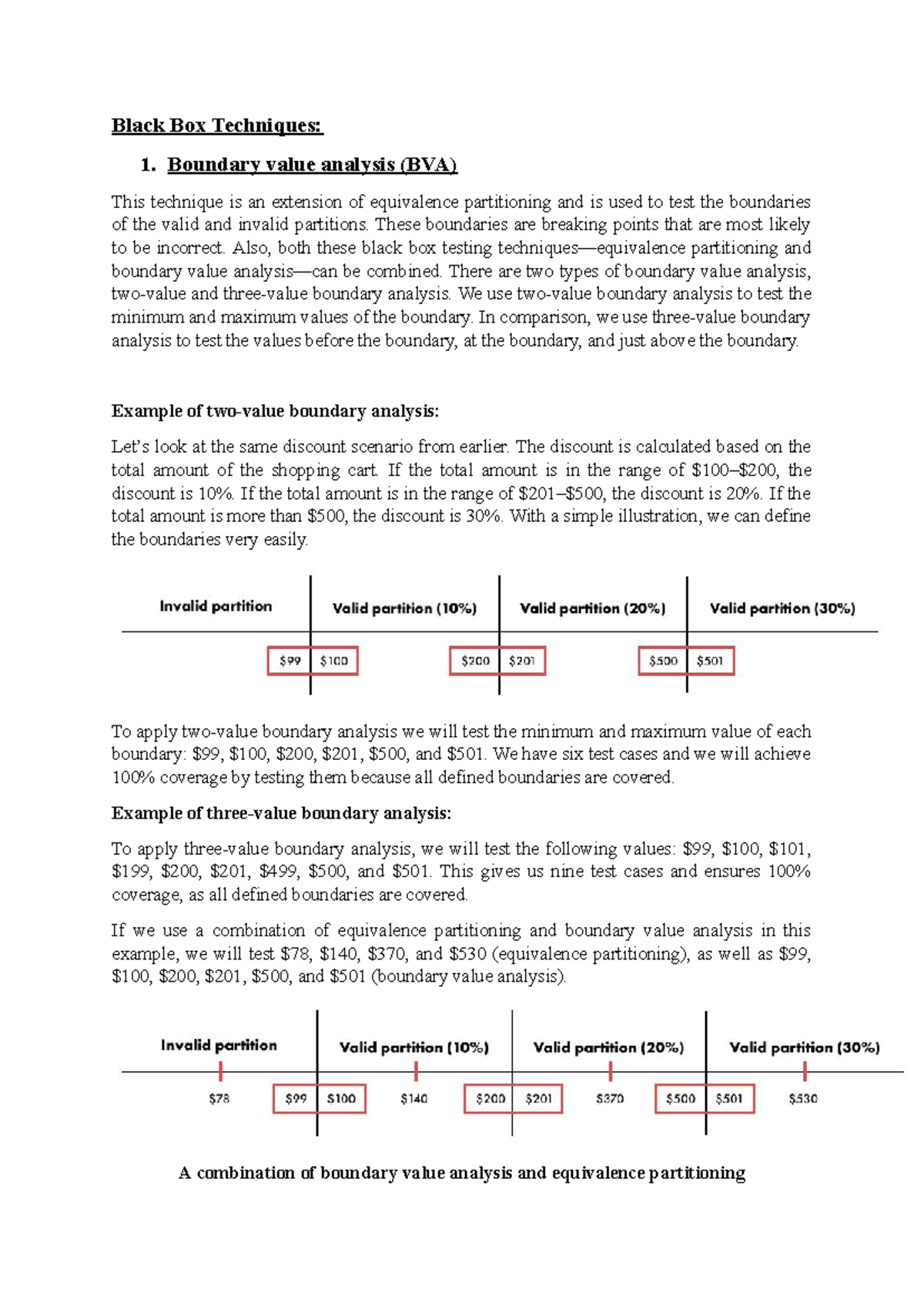 Black Box Techniques - Unit - 3 Notes - Black Box Techniques: 1 ...