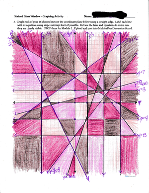 Stained glass window worksheet1 - MAT 110 - Studocu