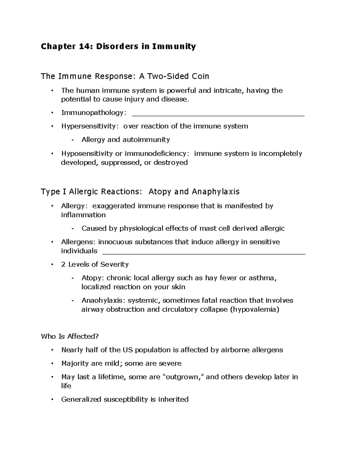 Ch 14 microbiology 211 - Lecture notes 14 - Chapter 14: Disorders in ...