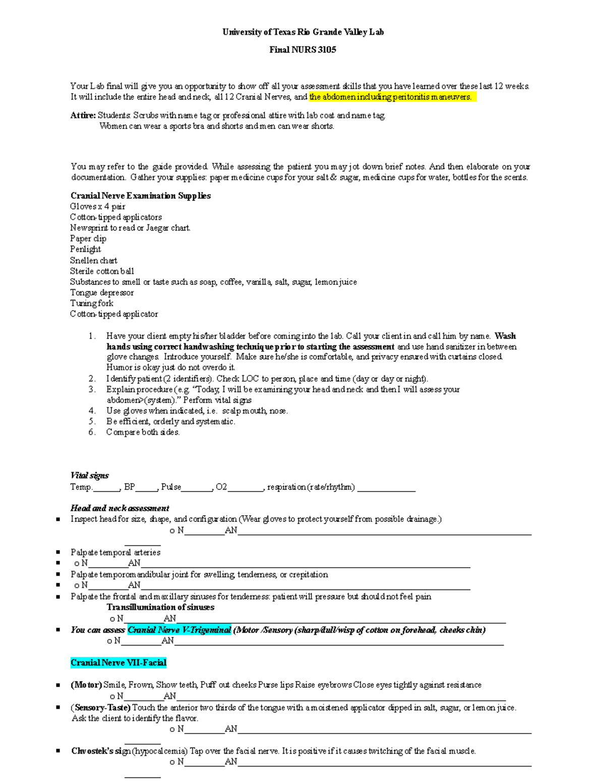 Lab Assessment Final Guide - University of Texas Rio Grande Valley Lab ...