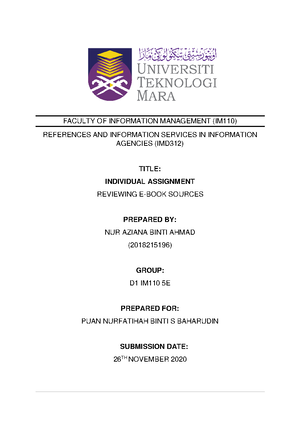Chapter 8 - useful - Reference and Information Service of Information ...