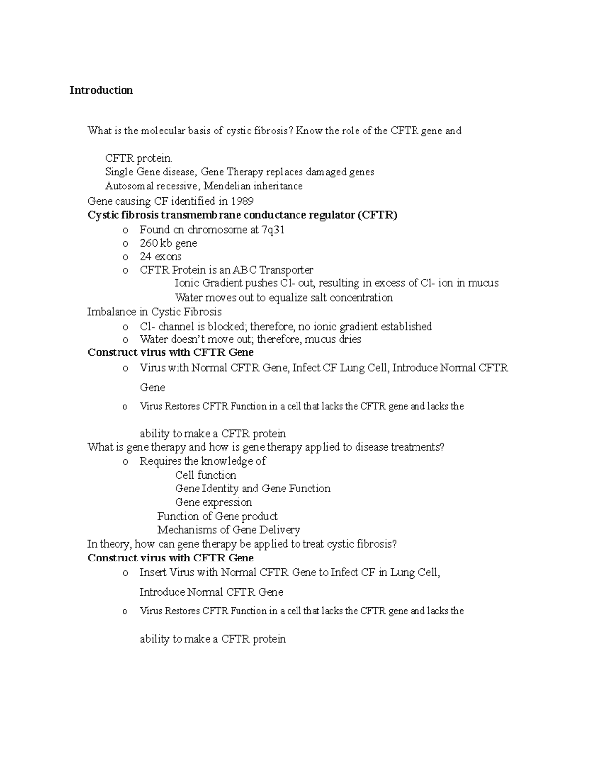 Molecular Biology Study Guide 1 - Introduction What is the molecular ...
