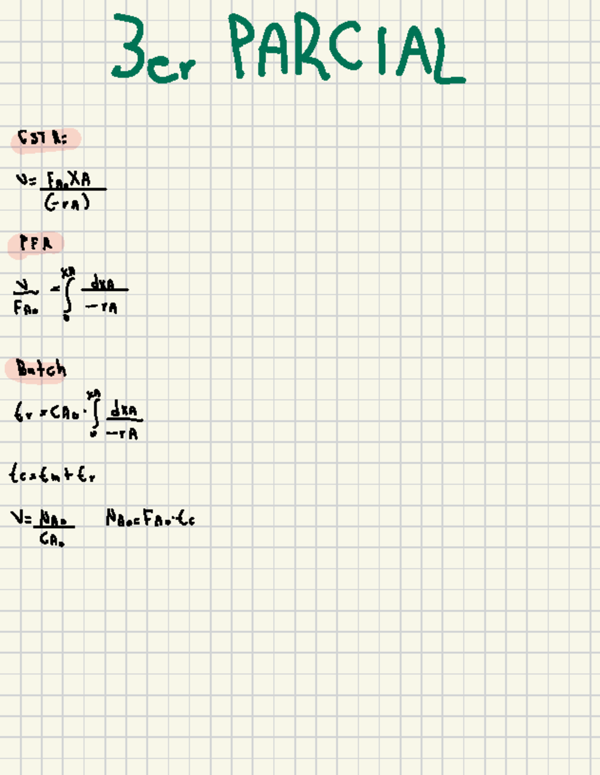 Cinetica 8 - Problemas de reacciones inversas - Ser PARCIAL rst R = V ...