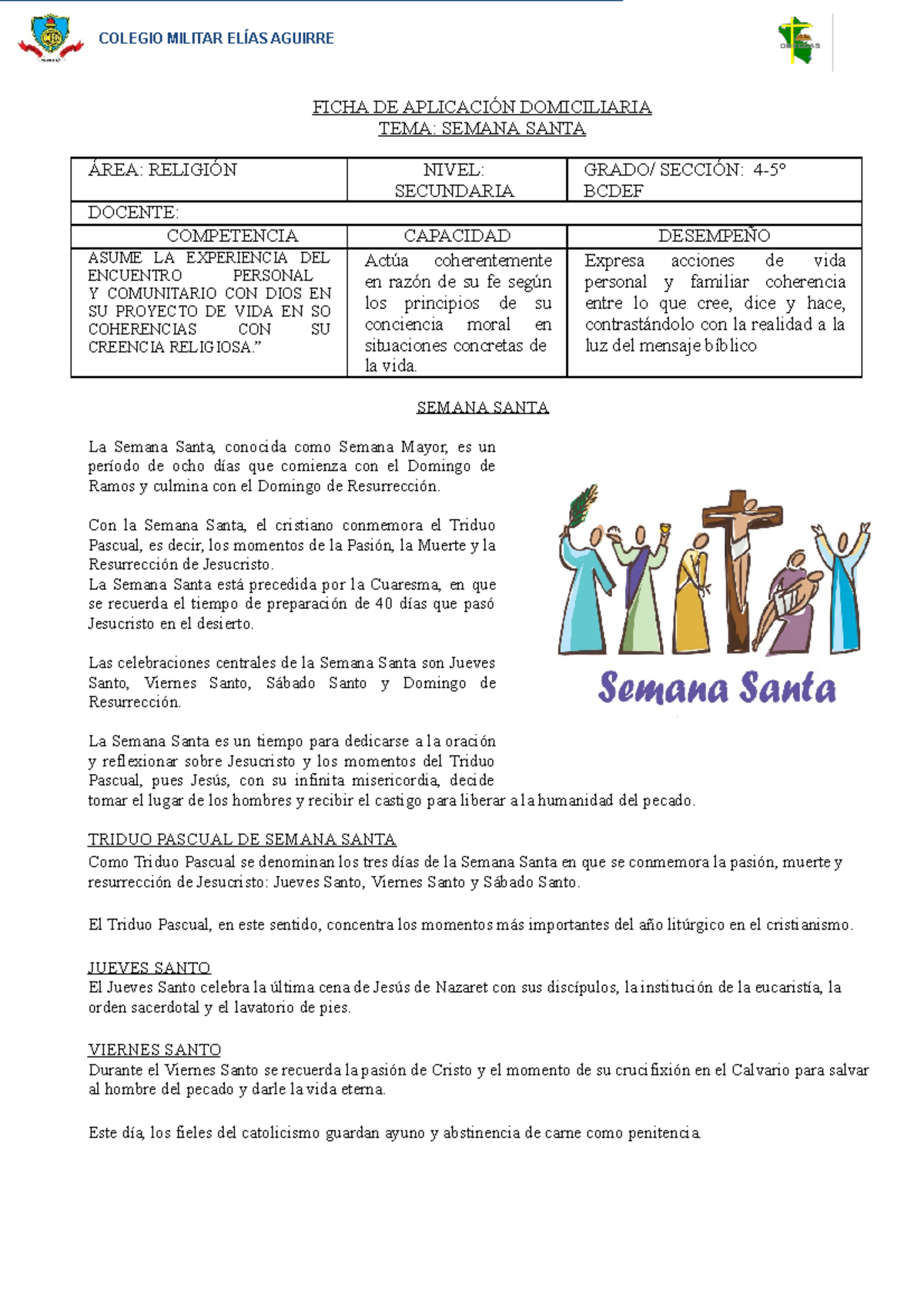 01 Religion 4 ABCD - CONTIENE TODO LO QUE UN COLEGIO VA A URILIXASE ...