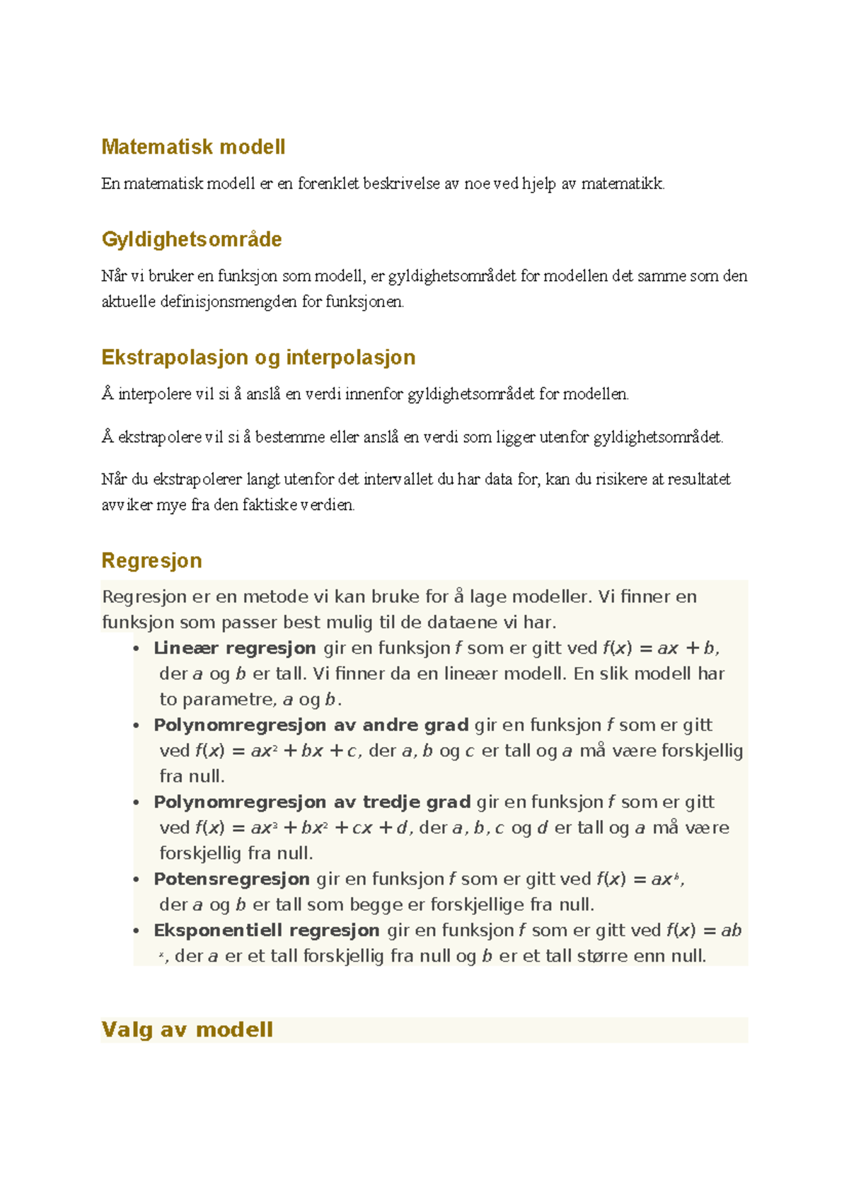 Mattetentamen 2023 - Vår tentamen 2023 1P - Matematisk modell En ...