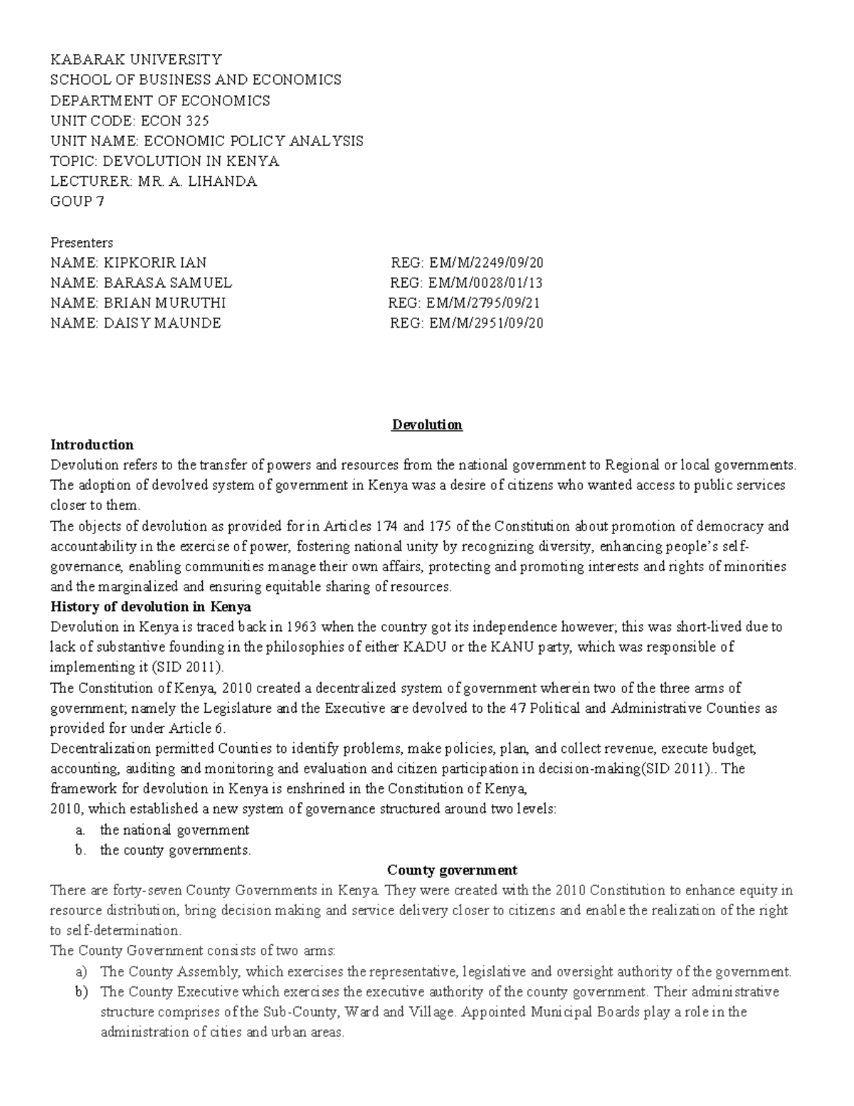 Kabarak University - ftrhyurtjs - KABARAK UNIVERSITY SCHOOL OF BUSINESS ...