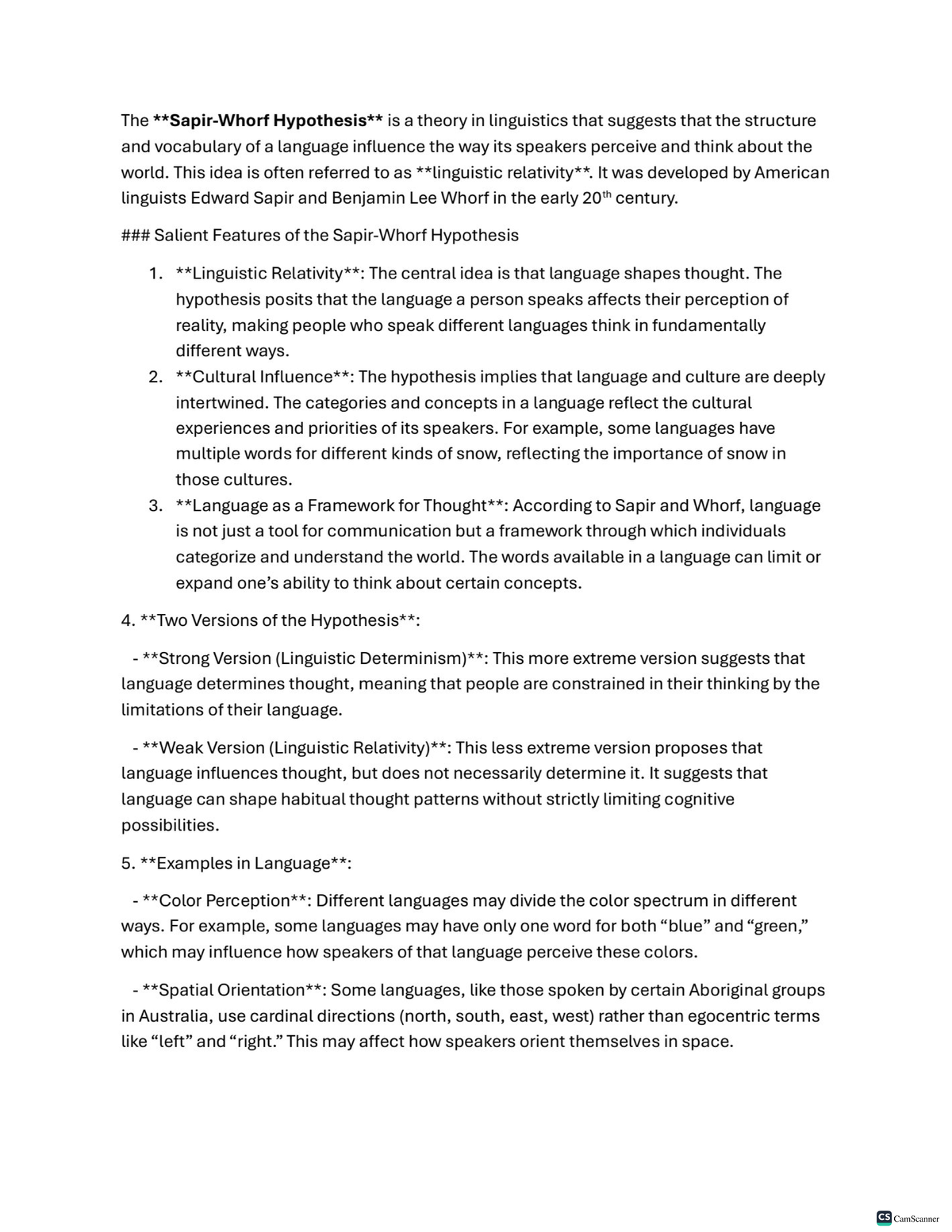 Sociolinguistics - Hand written notes - The is a theory in linguistics ...