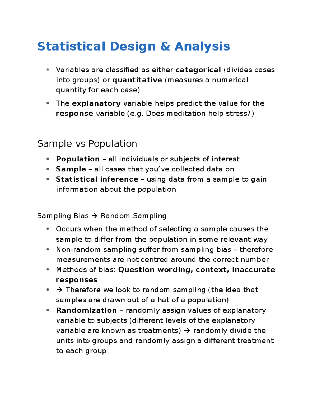SDA Statistics and Design Analysis - Statistical Design & Analysis ...