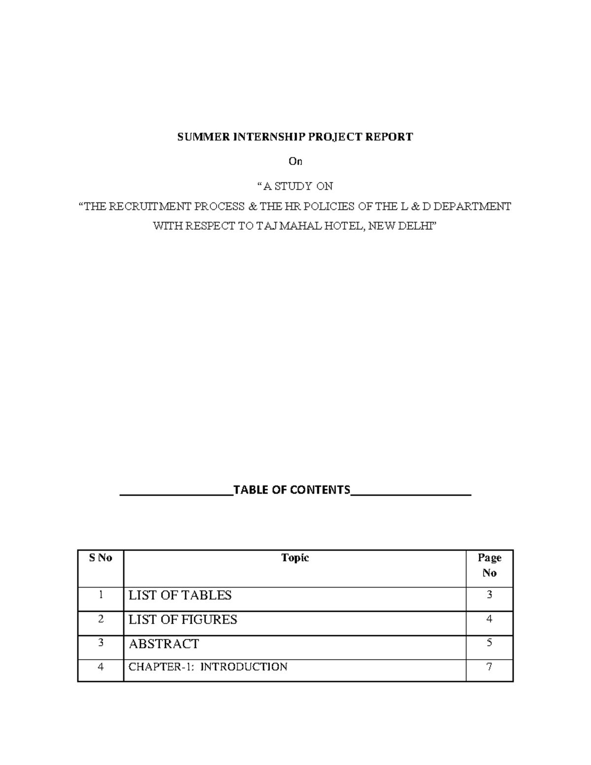 Pdfcoffee - SUMMER INTERNSHIP PROJECT REPORT On “A STUDY ON “THE RECRUITMENT PROCESS & THE HR ...
