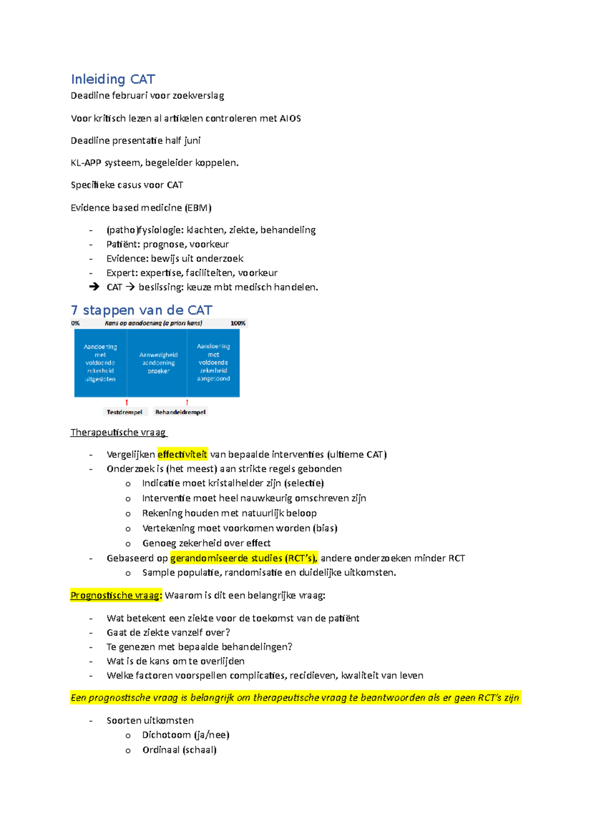 AWV 3 blok - uitgebreide uitwerking van alle colleges die in het blok ...