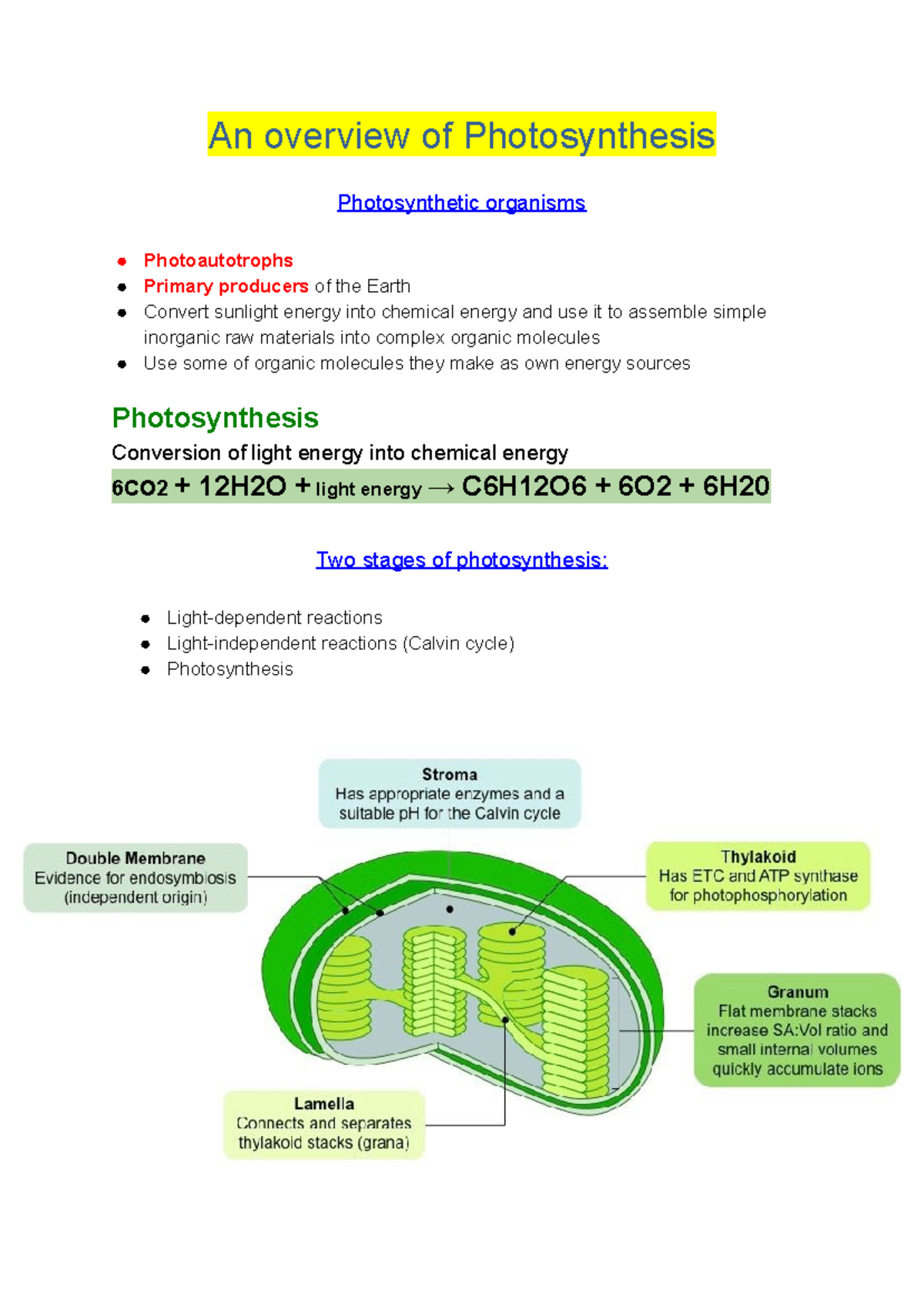 Photosynthesis 2 - Electrons in do not stay in thatstate. They begin to ...