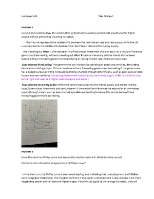Homework #2 solutions, macro 1 - Homework Solutions In order to support output growth, the ...