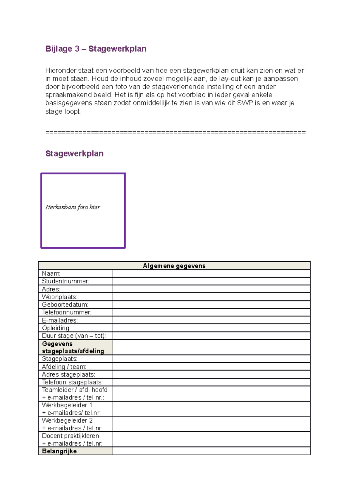 Format SWP 2020-2021 - goede samenvatting over de stof van afp ...
