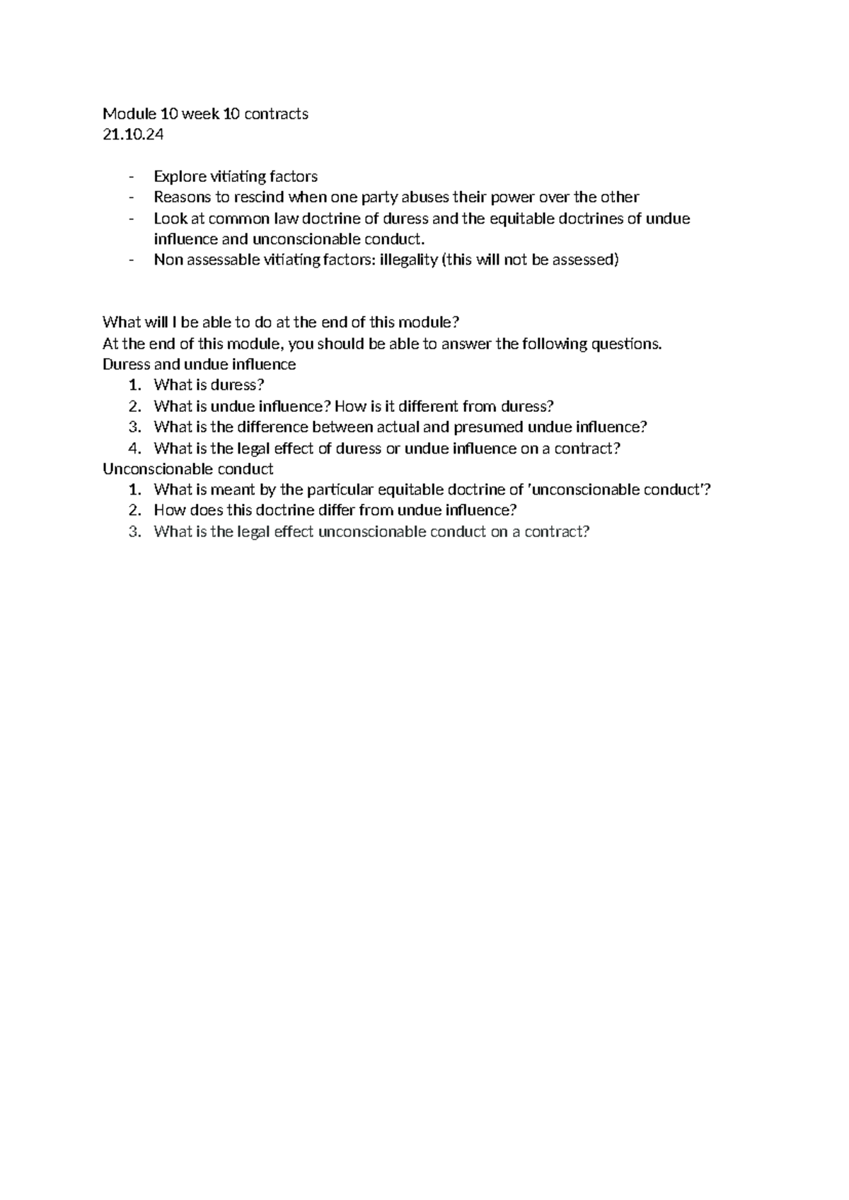 Module 10 week 10 contracts - Module 10 week 10 contracts 21. - Explore ...