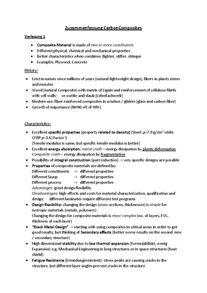 FMV - SS2021 - Zusammenfassung - Faser, Matrix- und Verbundwerkstoffe ...