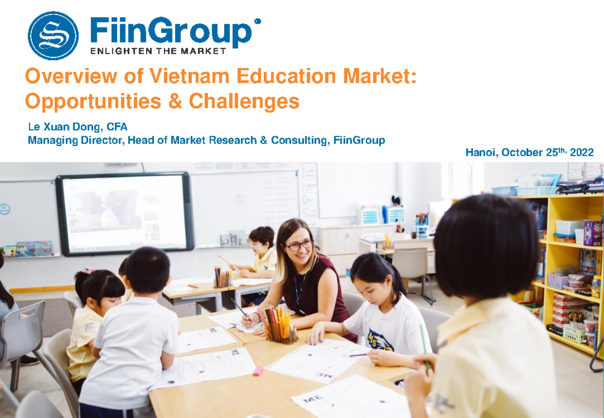 Overview vietnam education market opportunities challenges - ‹#› Le ...