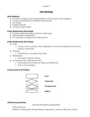 ER Diagrams - Introduction Entity- relationship (ER) modeling, a widely used conceptual database ...