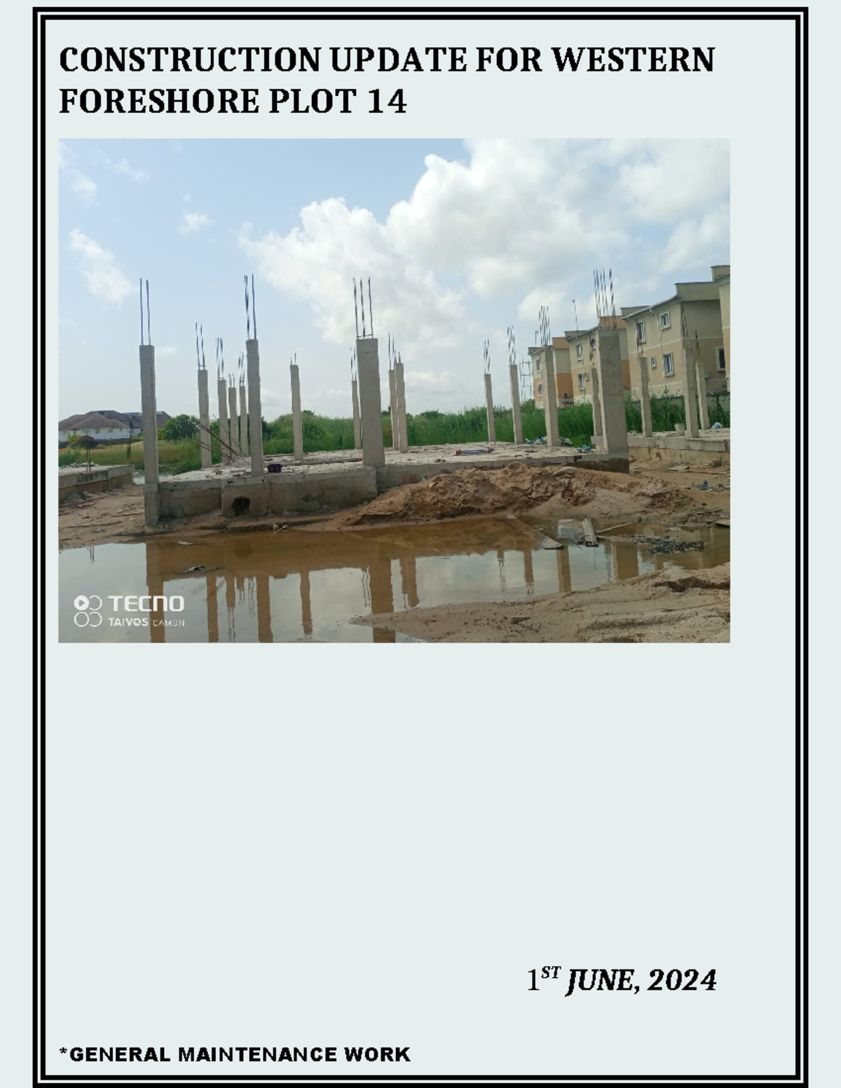 Construction update of plot 14 at 1st June, 2024 - CONSTRUCTION UPDATE FOR WESTERN FORESHORE ...