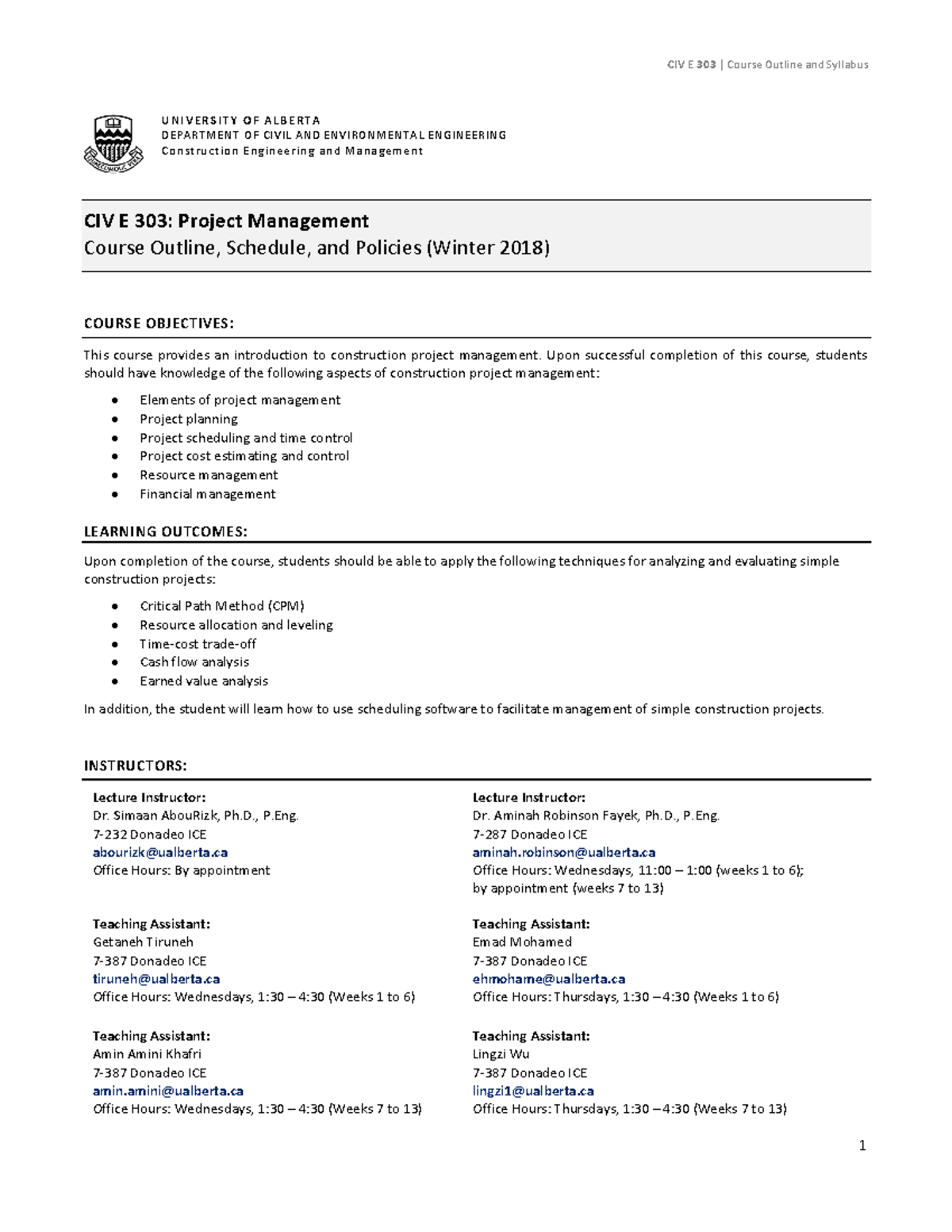 CIVE 303 Outline - 2018 0104 AR (2018 11 10 01 44 42 UTC) - U N I V E R ...