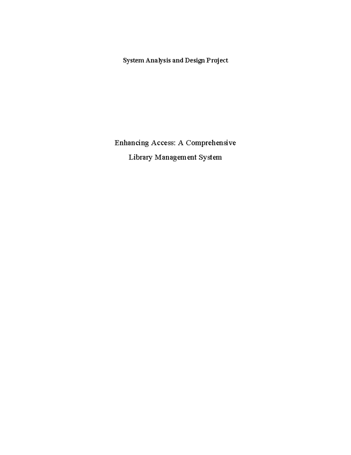 Inbound 9097261772010 057842 - System Analysis and Design Project ...