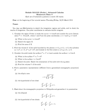 MA1132 2010-2011 Lecture Notes 14 - Double integrals - MA1131 — Lecture ...