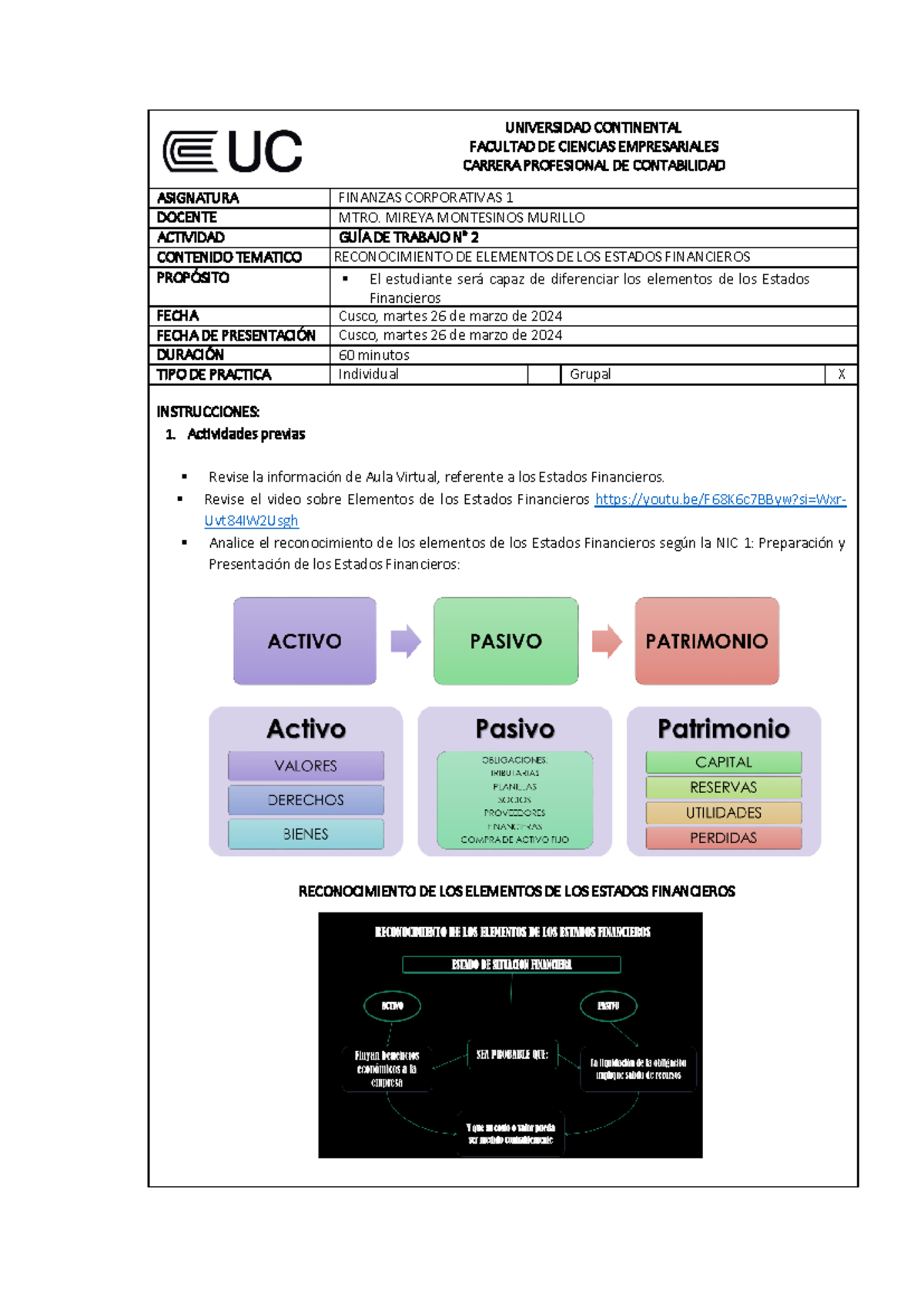 Guía de Trabajo N° 2 - UNIVERSIDAD CONTINENTAL FACULTAD DE CIENCIAS EMPRESARIALES CARRERA - Studocu