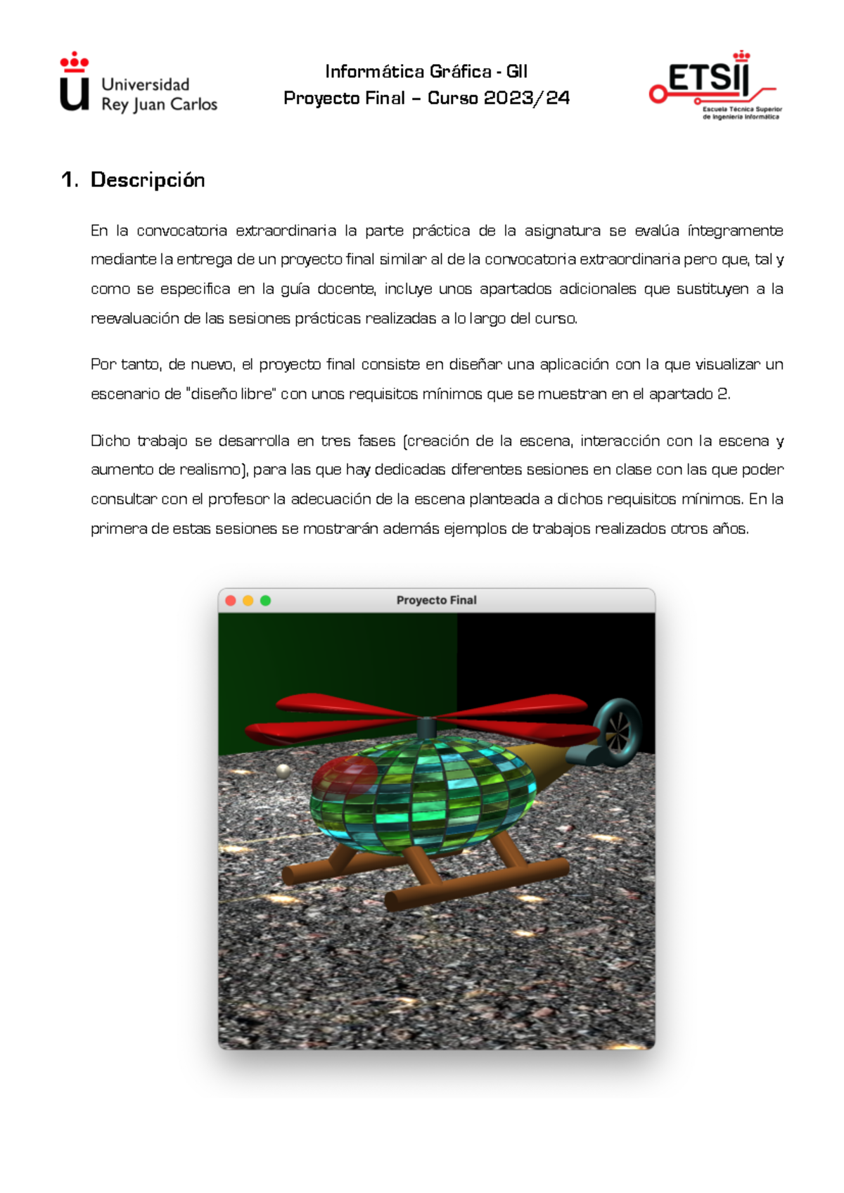 IG Proyecto Final Extraordinaria - Informática Gráfica - GII Proyecto ...