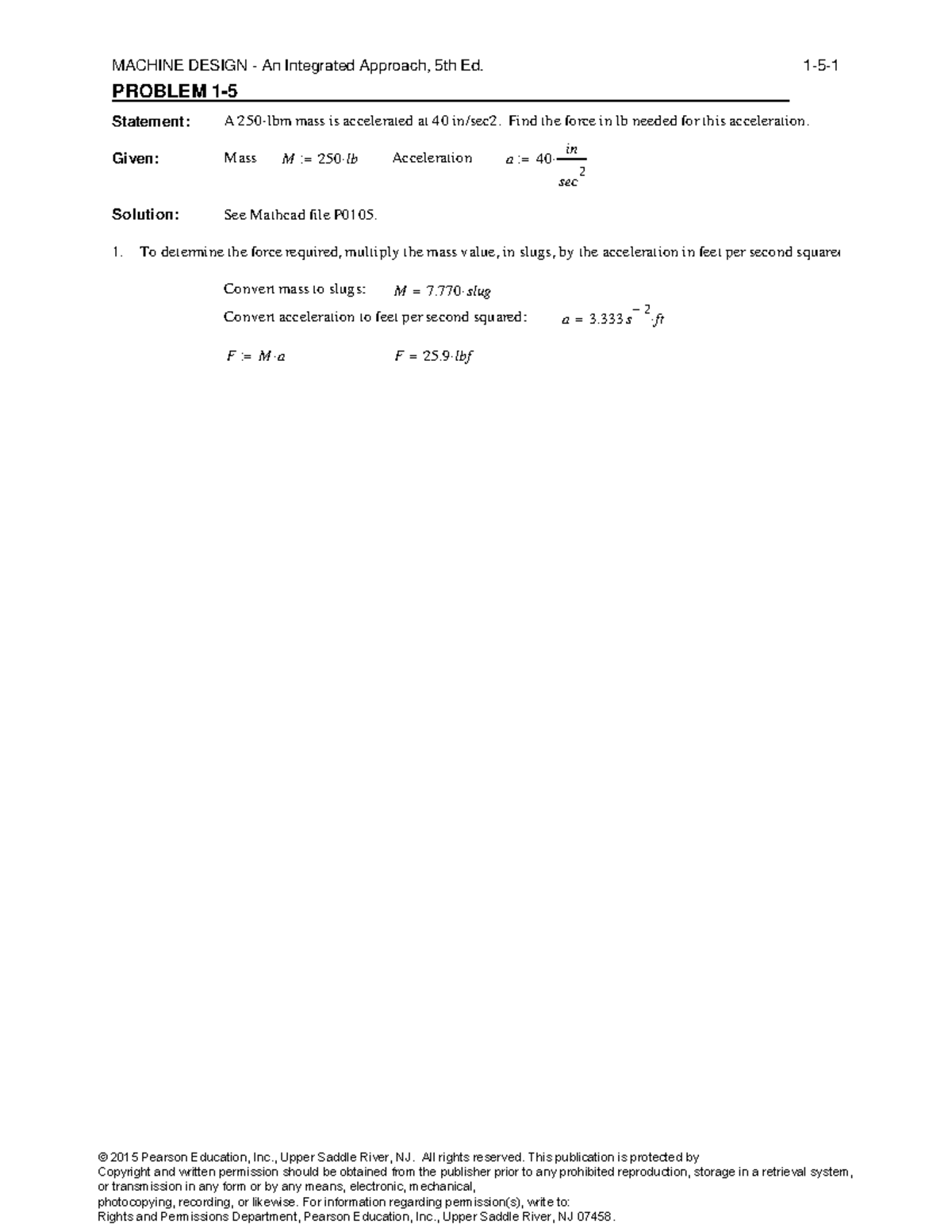 P0105 - Homework solution - MACHINE DESIGN - An Integrated Approach ...