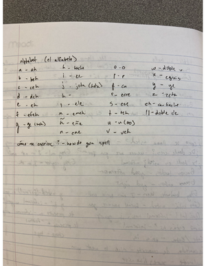 Spanish Notes-5 - Taken through class - Son las 2 (dos) y quince ...